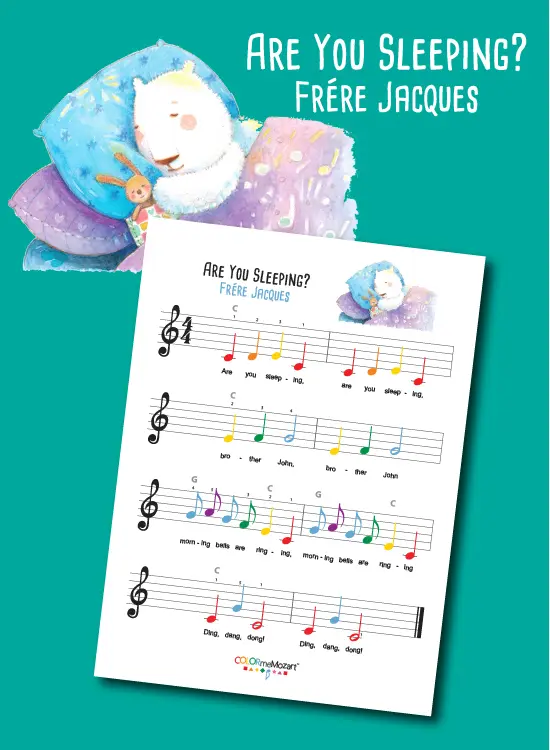 Free PDF of the Month - Color Me Mozart