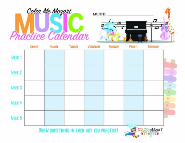 Fun Activity Worksheets - Color Me Mozart