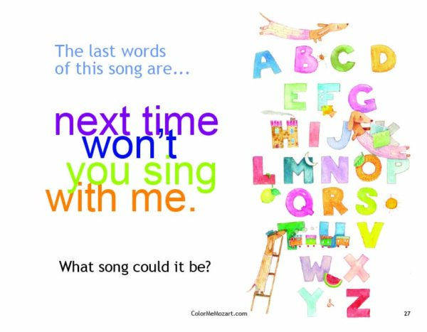 ABC's | Alphabet Song Piano Notes - Color Me Mozart