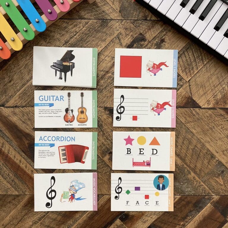 Flash Cards – Levels 1 and 2 – Color Me Mozart